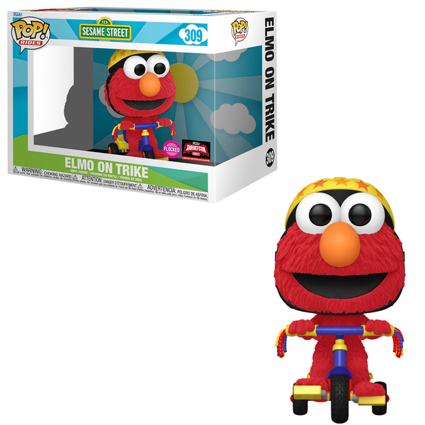 SESAME STREET: ELMO ON TRIKE (FLOCKED) EXCLUSIVE (POP RIDES) *NOT MINT ...
